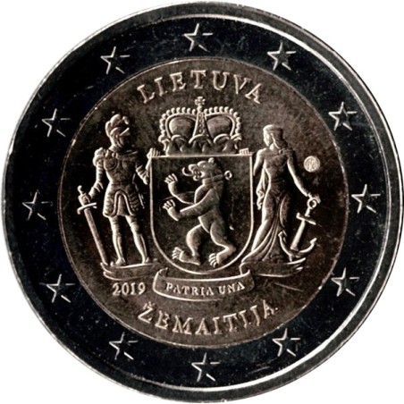 2019 LITUANIE - 2 Euros commémorative - région historique de Zemaitija