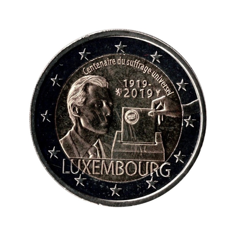 2019 Luxembourg 2 Euros Commémorative 100ème Anniversaire Du