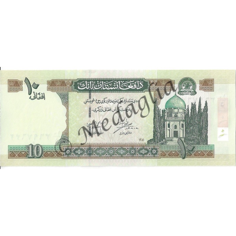 Afghanistan - 10 Afghanis 2002-2022